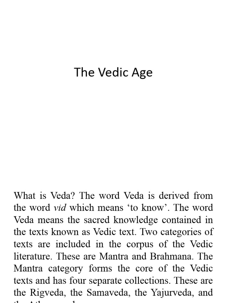 M-2.The Vedic Age | PDF | Vedas | Ancient India