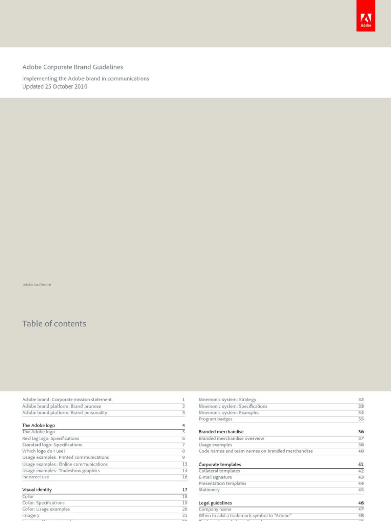 Adobe Brand Guidelines | PDF