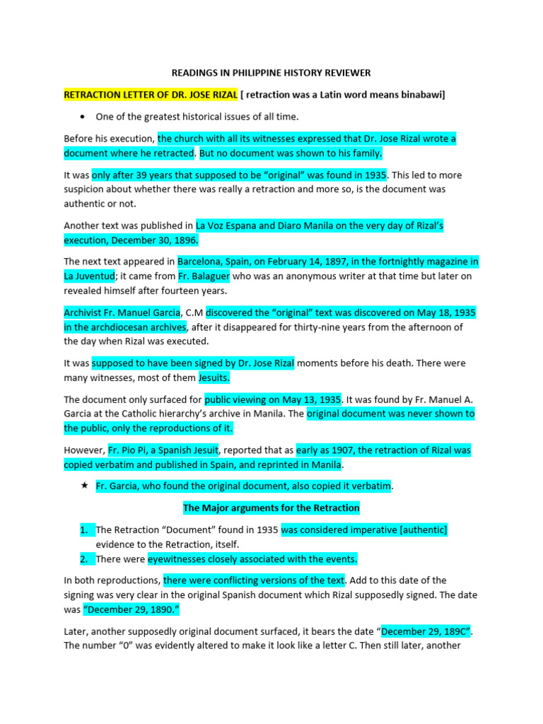 RPH Finals Reviewer | PDF | Philippines