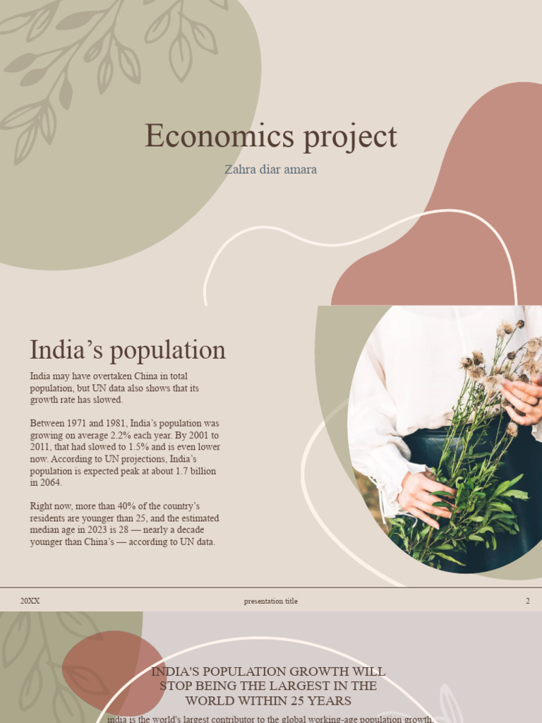 Economics Project | PDF | Economic Growth | Population Growth