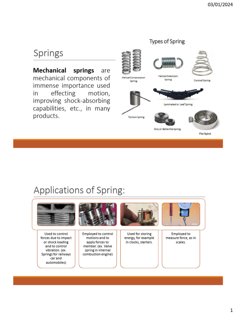 MCE16 Springs | PDF | Helix | Stress (Mechanics)