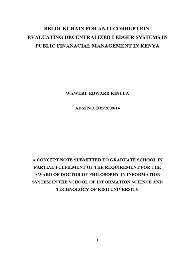 Blockchain_Technology_Concept_Paper | PDF | Corruption | Political ...