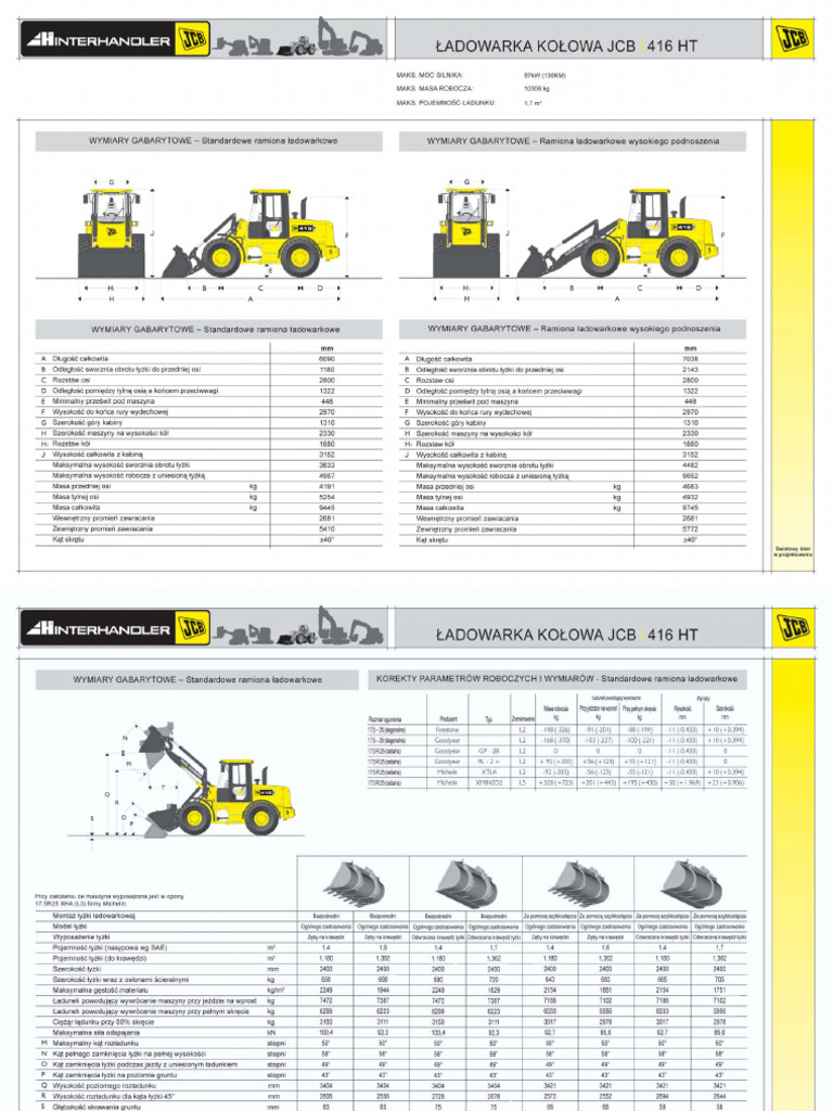 Å - Adowarka JCB 416ht | PDF