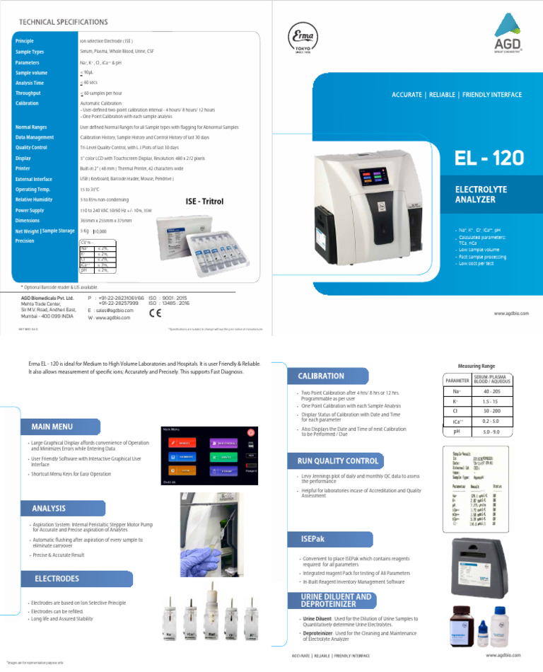 EL-120-Brochure AGD | Download Free PDF | Blood Plasma | Clinical Medicine