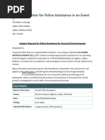 Sample Request Letter For Permission To Use A Venue | PDF | Word