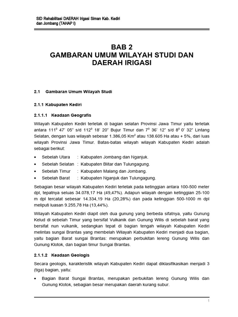 Bab 2 Gambaran Umum Wilayah Studi | PDF | Ilmu Sosial