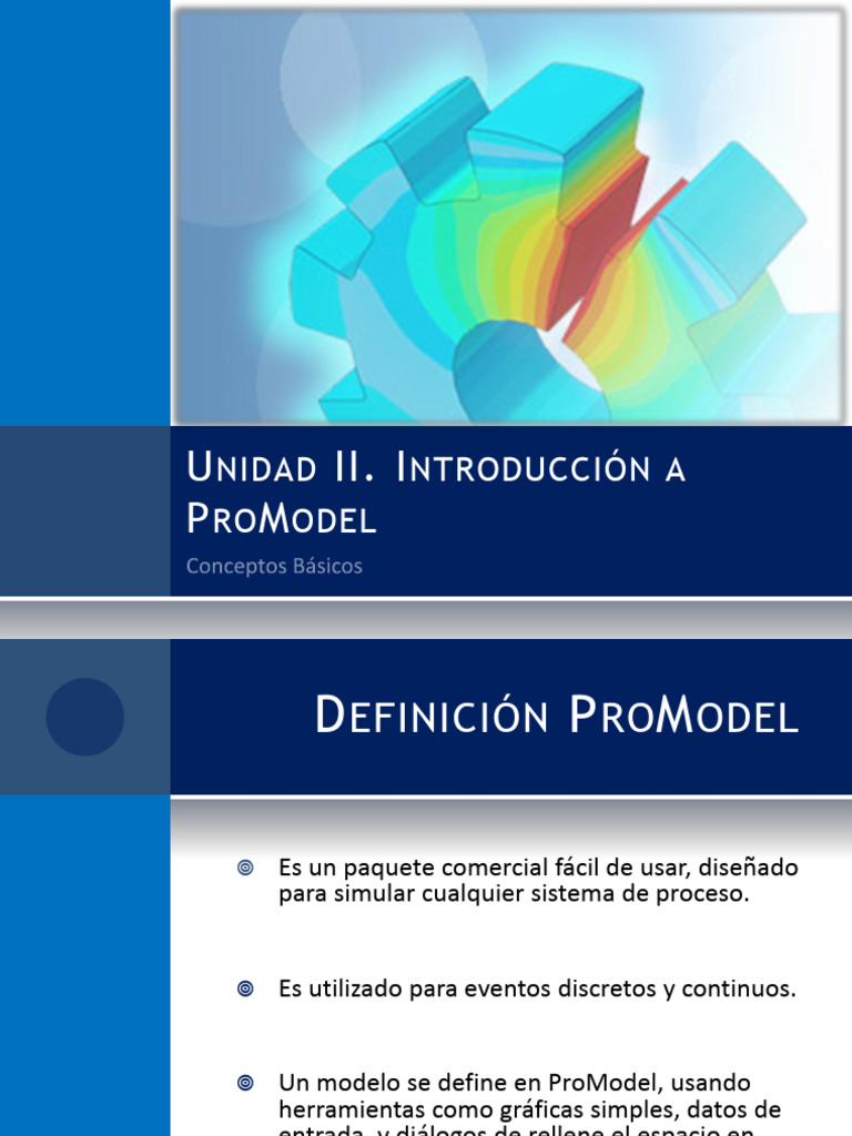 2.1 Introduccion de PROMODEL | PDF | Simulación | Informática