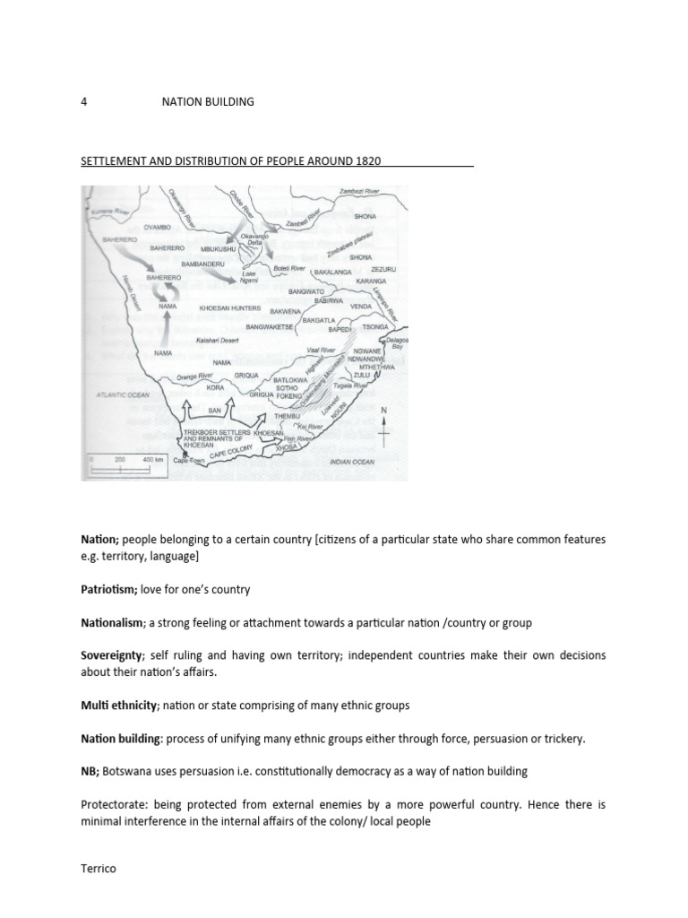 Nation Building in Botswana: Key Concepts | PDF | Politics | History