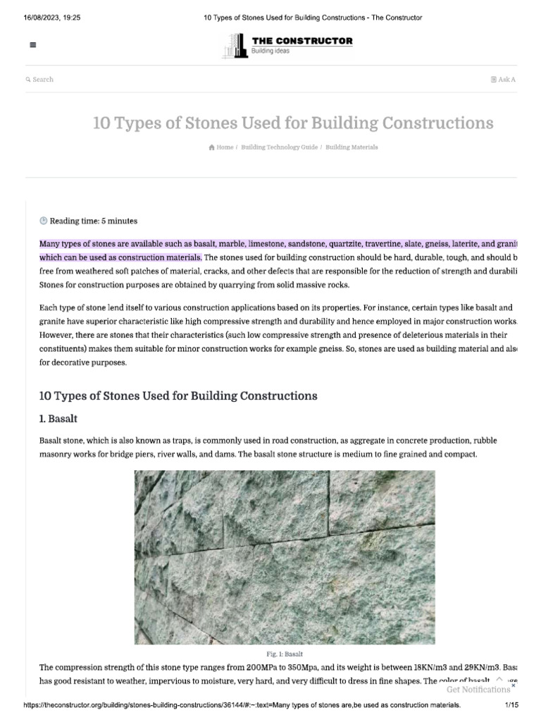 Stone Types | PDF