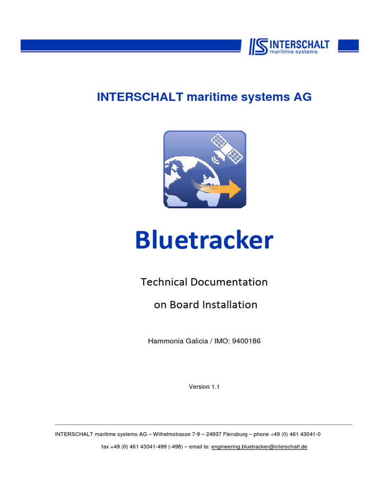 INTERSCHALT Maritime Systems AG - Bluetracker | PDF ...