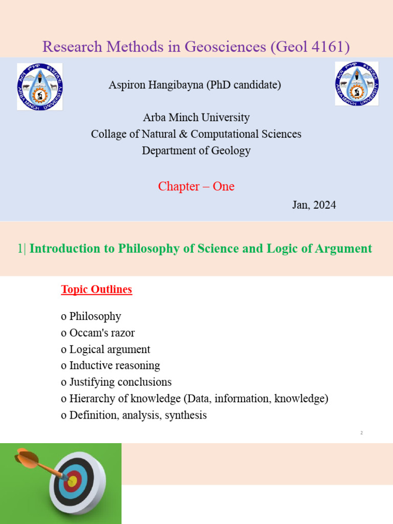 Chapter-1 Geol 4161 | PDF | Deductive Reasoning | Critical Thinking