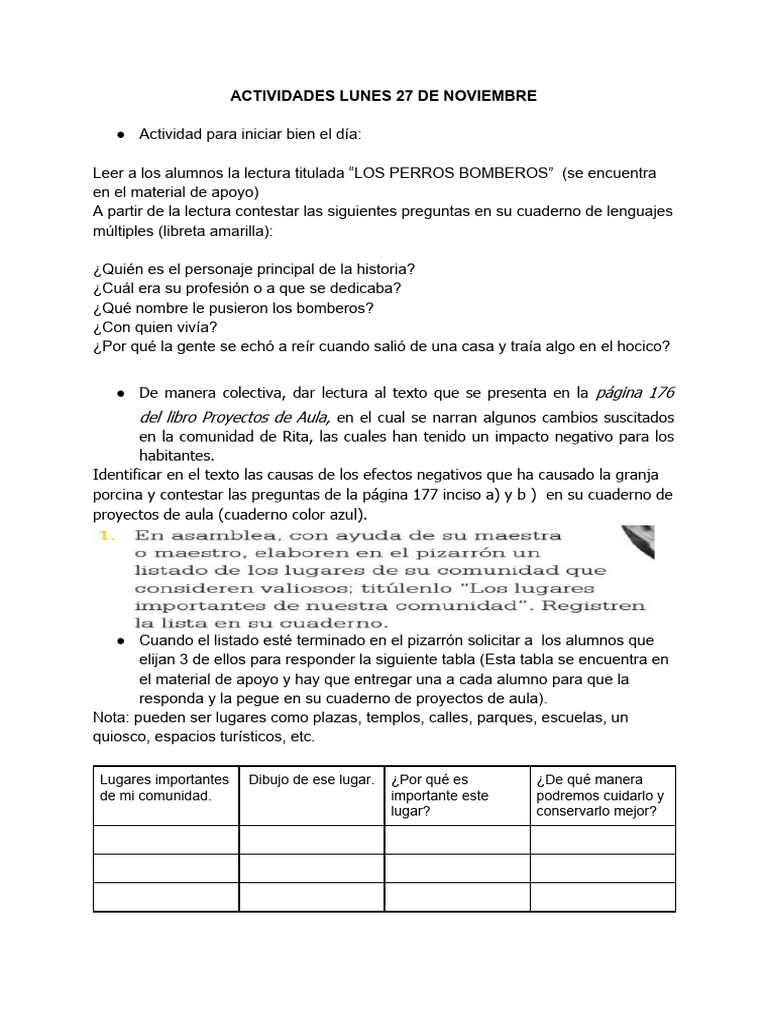 Actividades Complementarias Tercer Grado Primaria | PDF