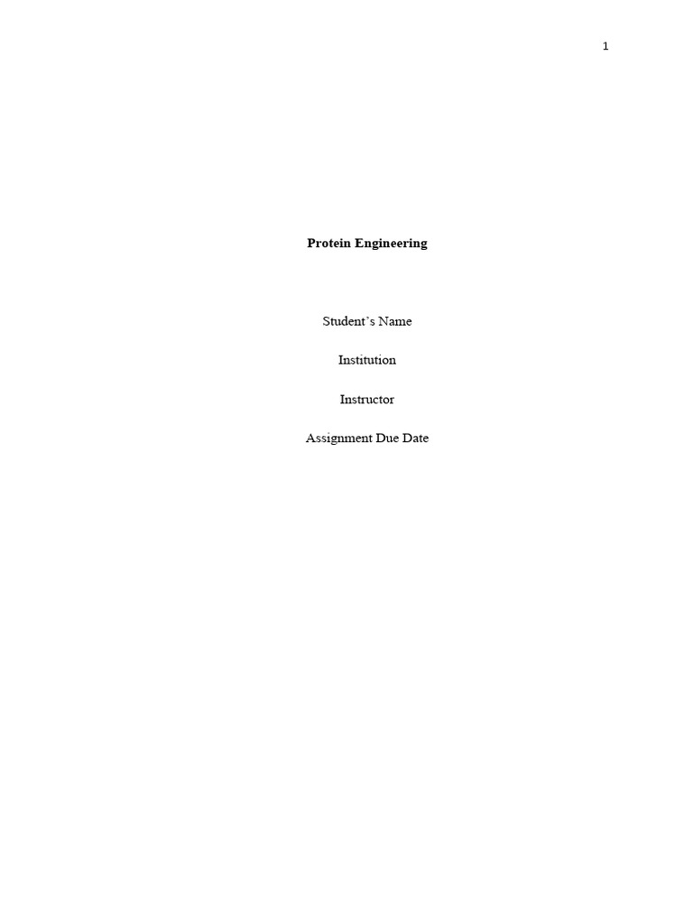 Protein Engineering Edited Pdf Proteins Polymerase Chain Reaction