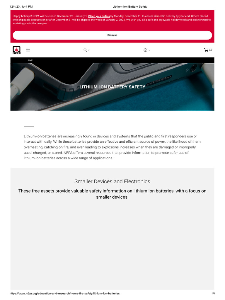 Lithium-Ion Battery Safety | PDF | Lithium Ion Battery | Lithium