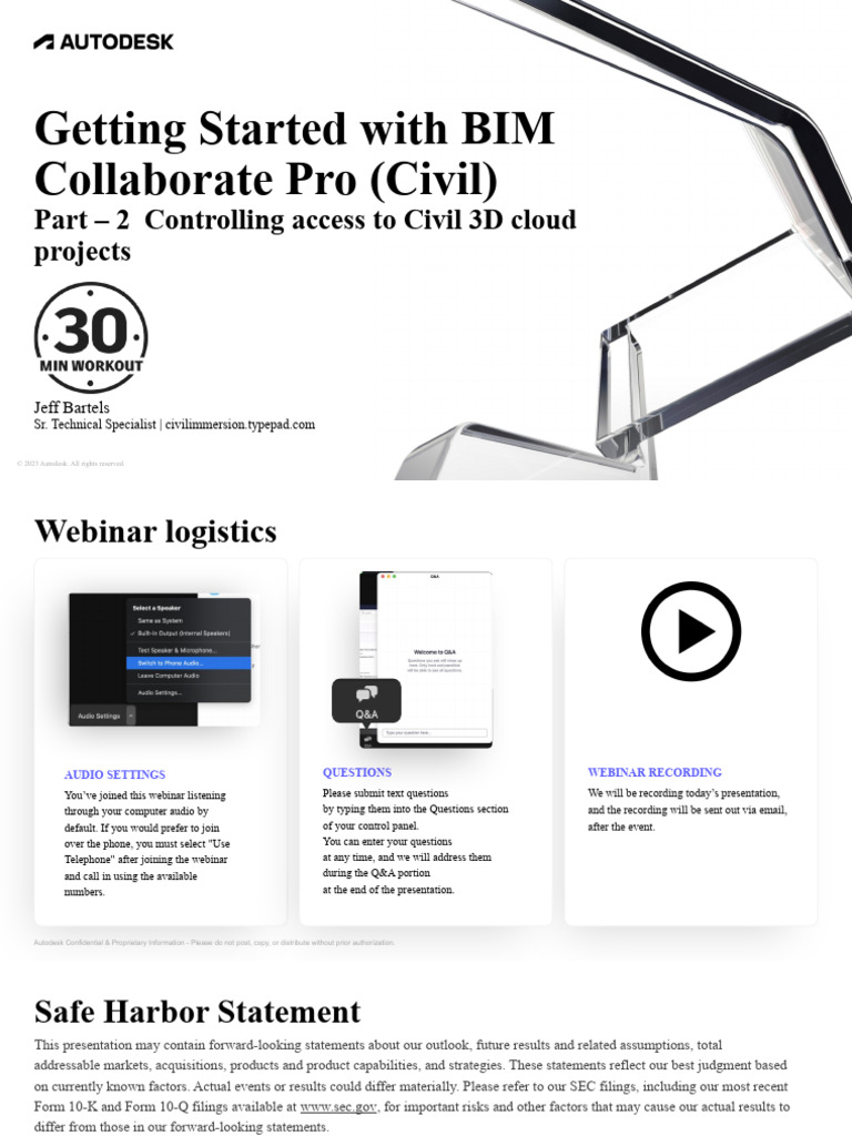 Fy24 q4 Cloud Collaboration for Civil Engineering Webinar Part 2 Controlling Access Presentation ...