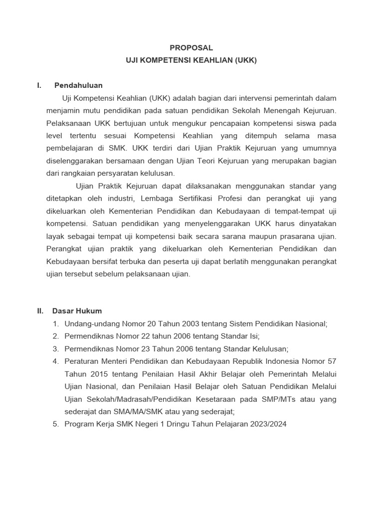 Proposal UKK 2023-2024 | PDF