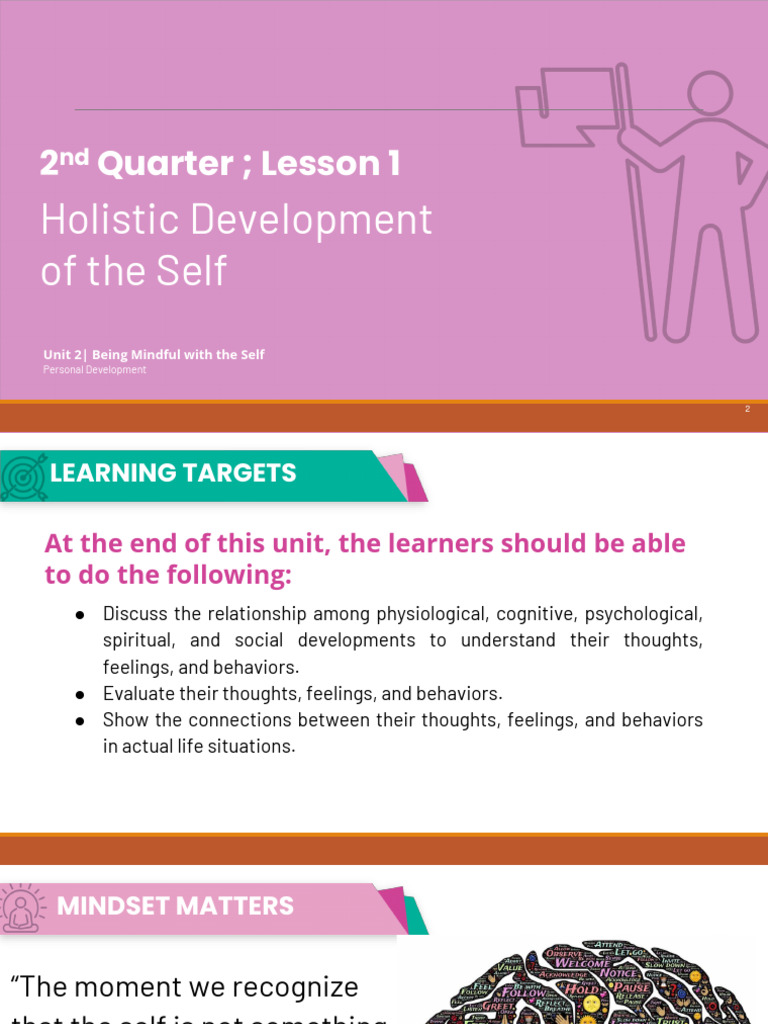 Lesson 1 Holistic Development | PDF | Developmental Psychology | Emotions