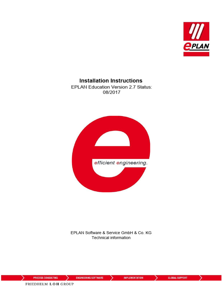 EPLAN Education 2.7 Installation Instructions EN-2 | PDF | Installation (Computer Programs ...