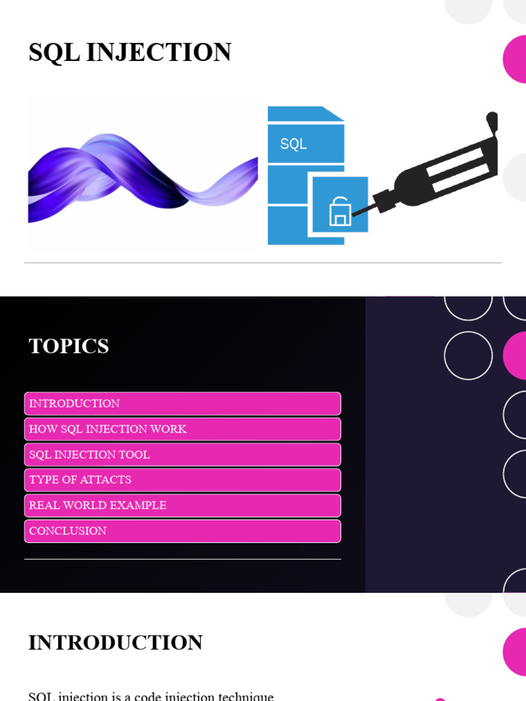SQL Injection | PDF | Security Engineering | Systems Engineering
