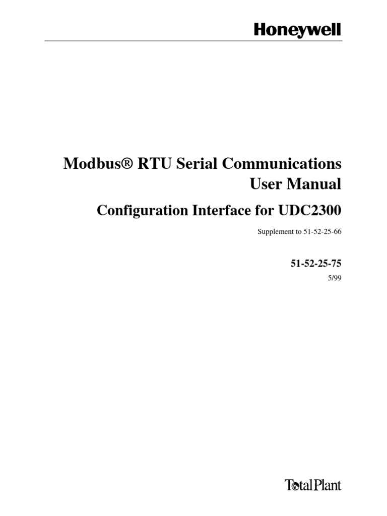 Modbus RTU Serial Communications User Manual | PDF | Data Type | Input/Output