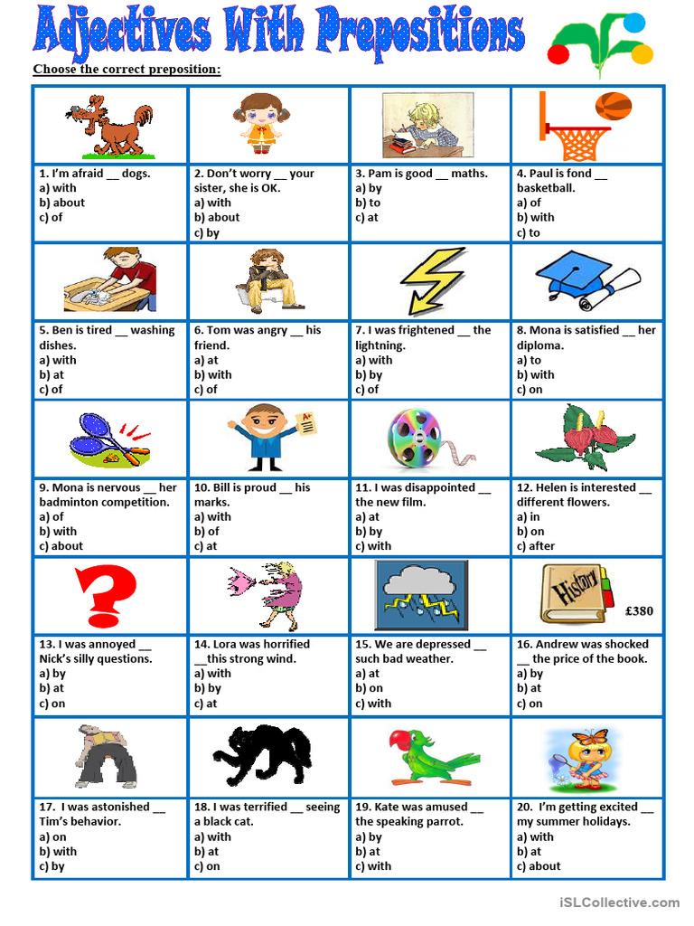 Preposition Quiz with Answers | PDF
