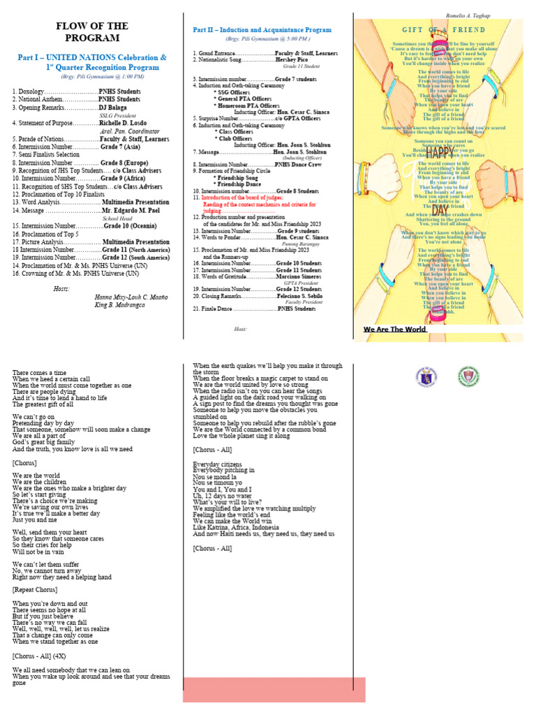 acquaintance program 2023 | PDF