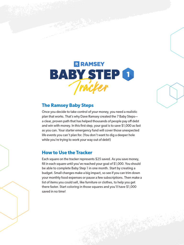 Baby Step 1 Tracker | PDF