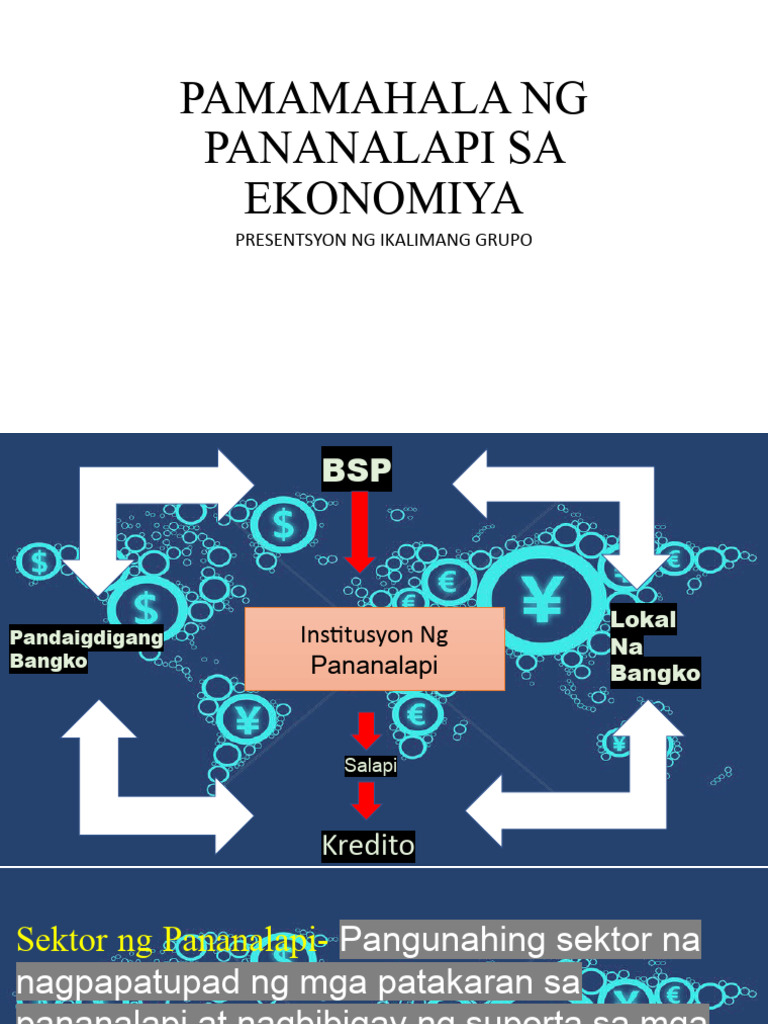 GROUP 5 CORAL-Pamamahala Ng Pananalapi Sa Ekonomiya | PDF