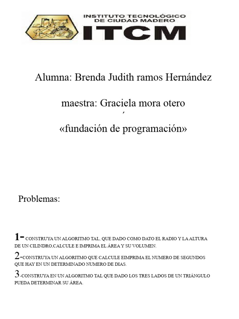 PROYECTO 1 Problemas 3 | PDF