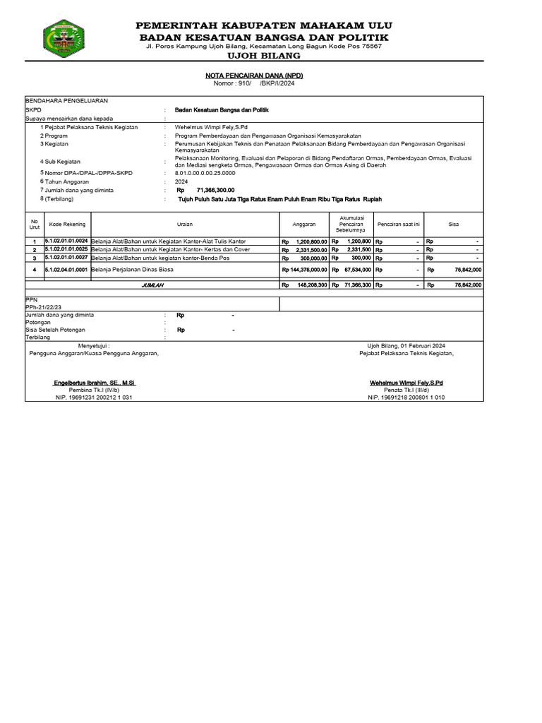 NPD Ormas 2024 | PDF