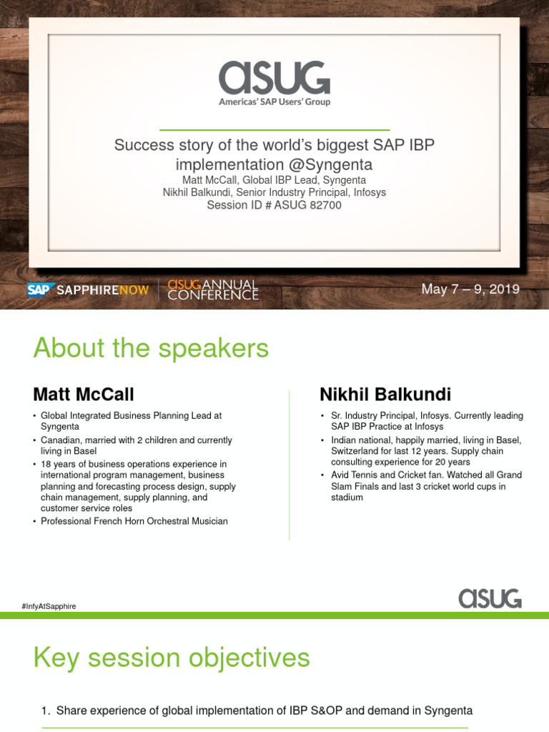 ASUG82700 - A Success Story For The Worlds Biggest SAP Integrated ...