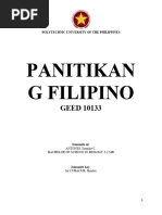 ANG PANITIKANG FILIPINO Module | PDF