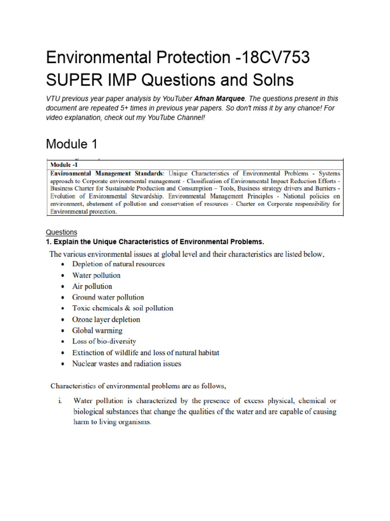 Environmental Protection SUPER IMP | PDF | Waste | Waste Management
