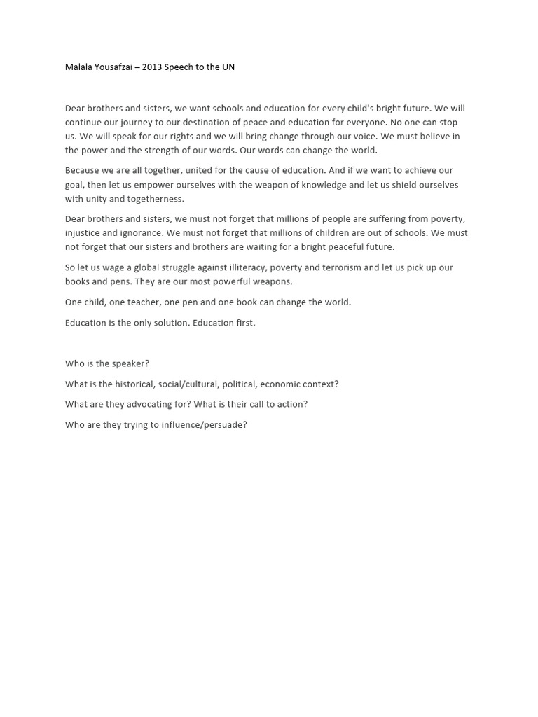 2) Speech Excerpts | PDF