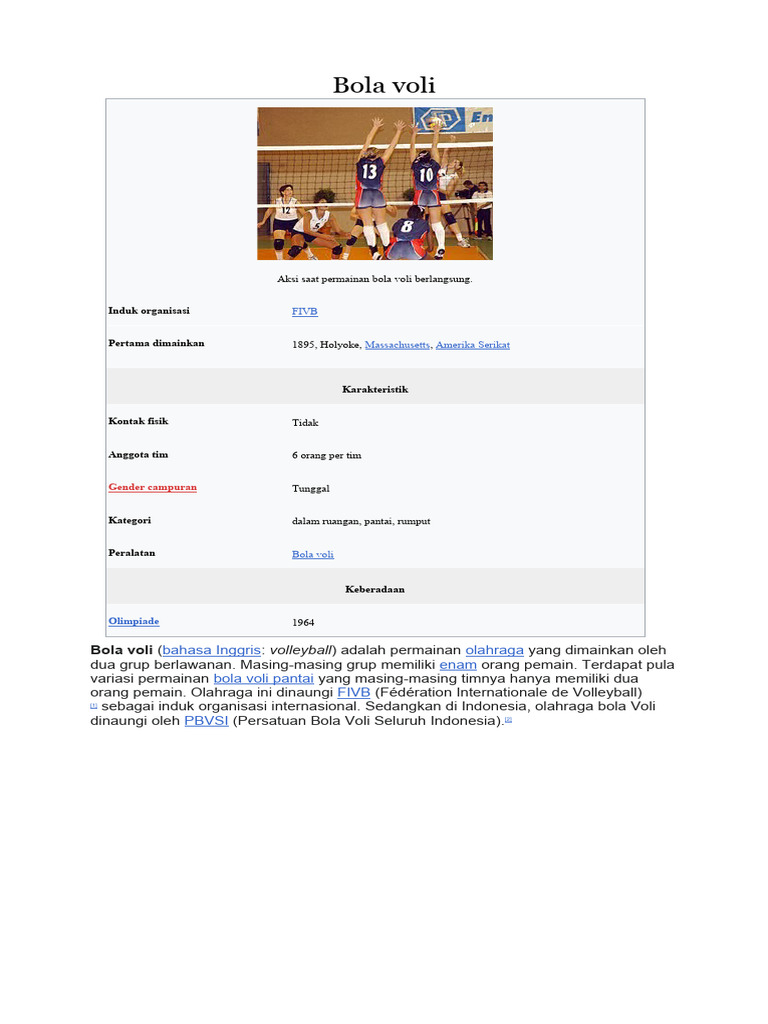 Bola Voli | PDF
