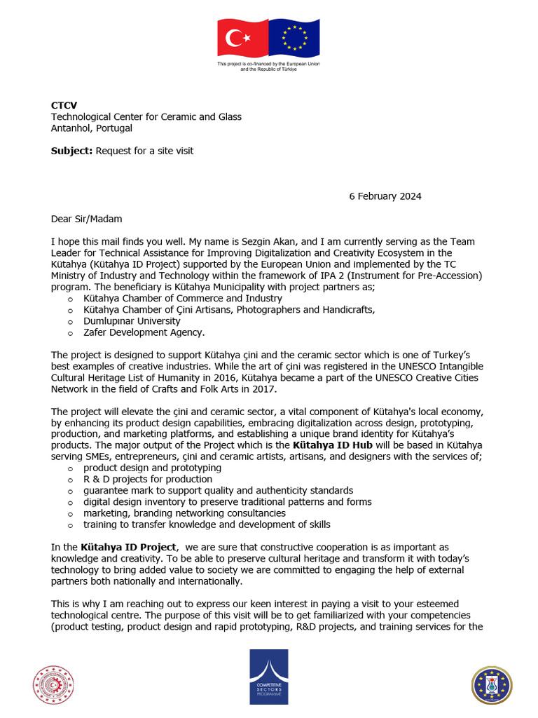 Visit Letter | PDF | Economies | Business