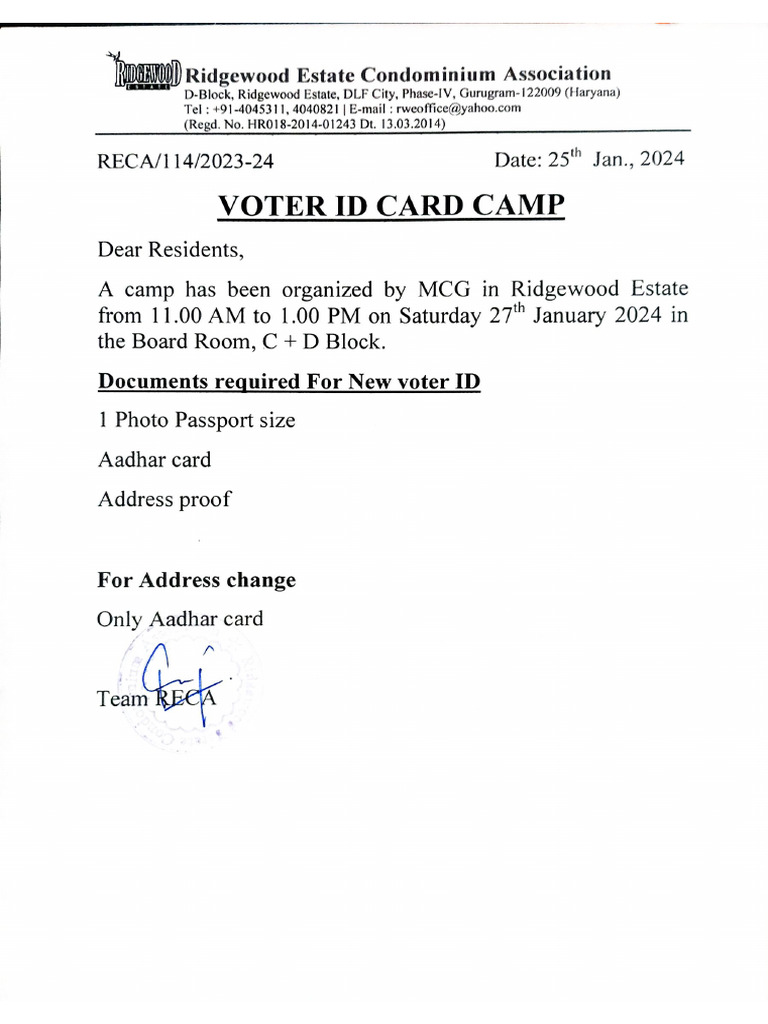 attach1VOTER ID CARD CAMP | PDF