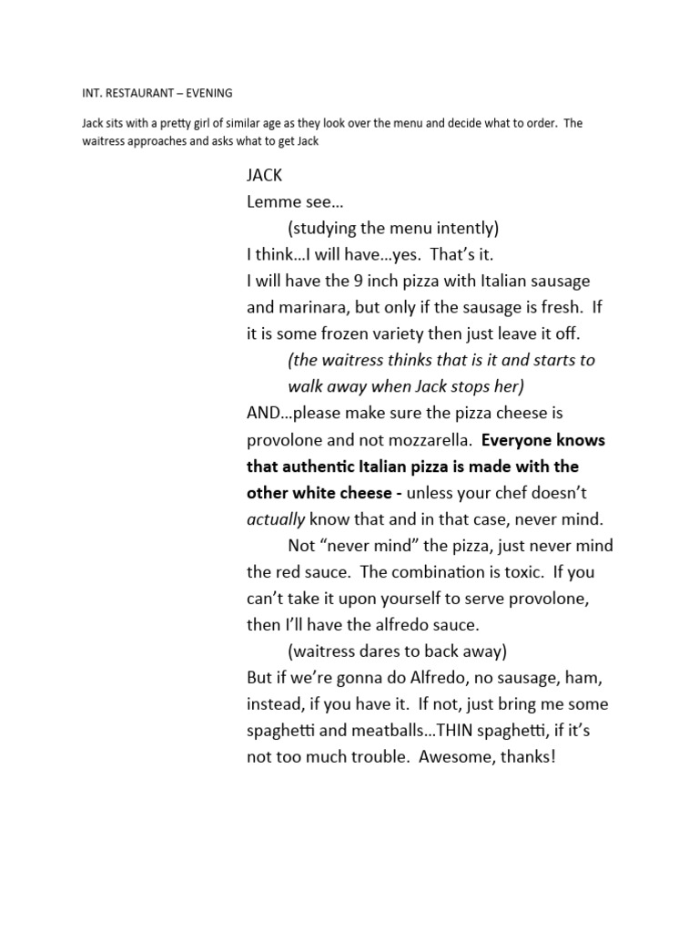 Monologue Italian | PDF