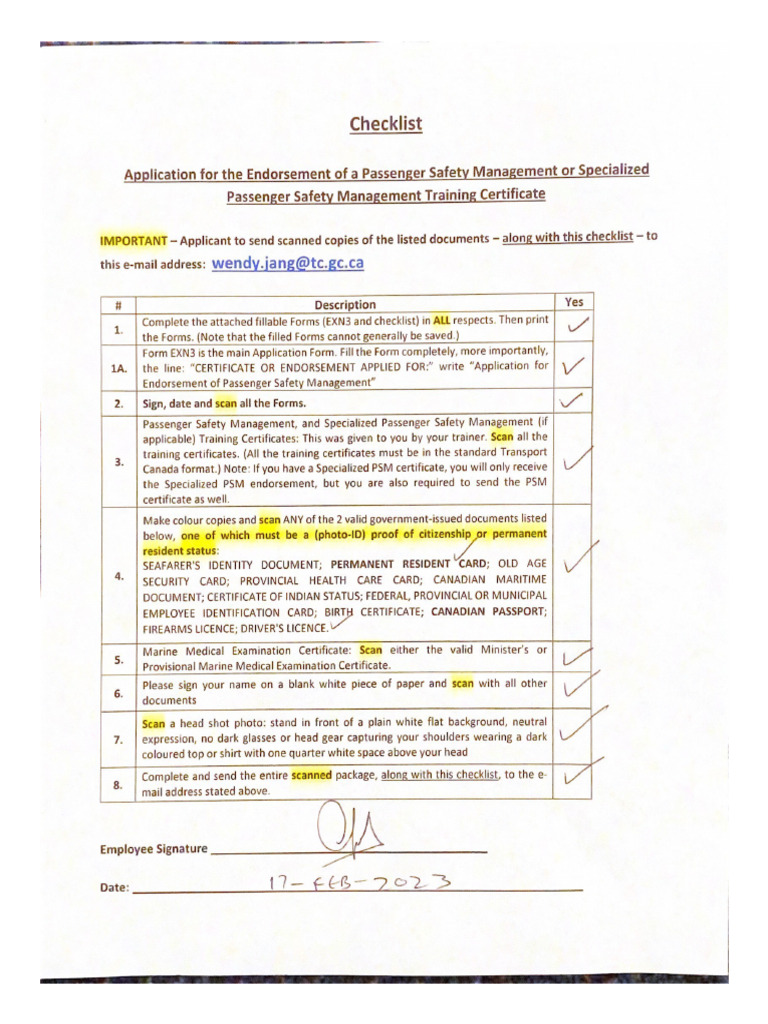 Checklist SPSM | PDF
