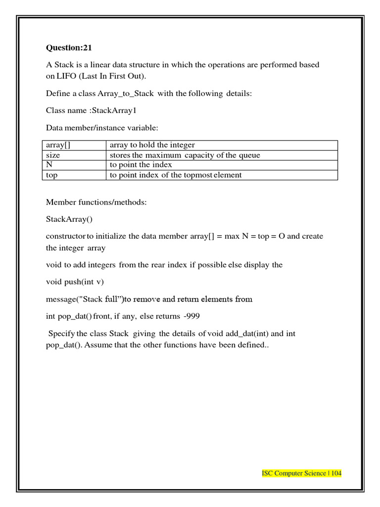 Stack Queue 5 | PDF | Queue (Abstract Data Type) | Integer (Computer Science)