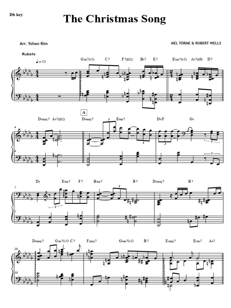 The Christmas Song Lead Sheet | PDF