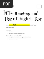 Flo-Joe's FCE Trainer - Practice Tests | PDF