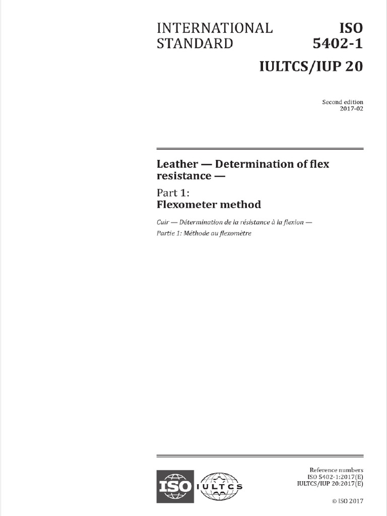 Iso 5402-1-2017 | PDF