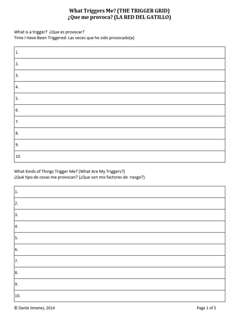 Trigger Grid Spanish | PDF | Crecimiento personal y profesional ...