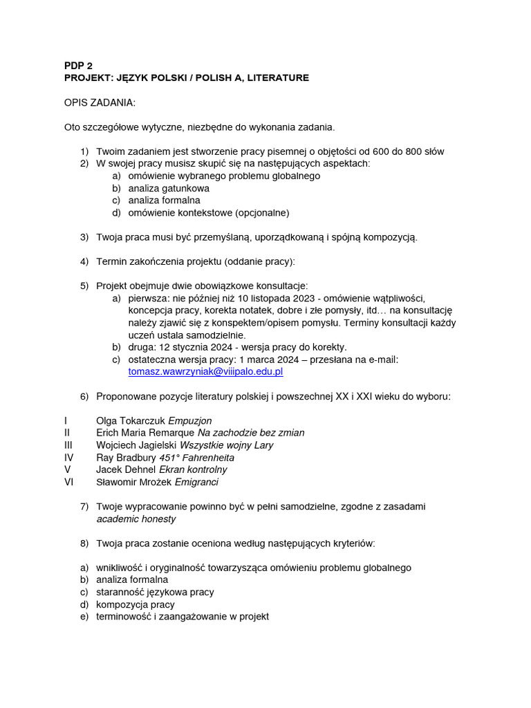 PDP 2 Projekt 2 | PDF