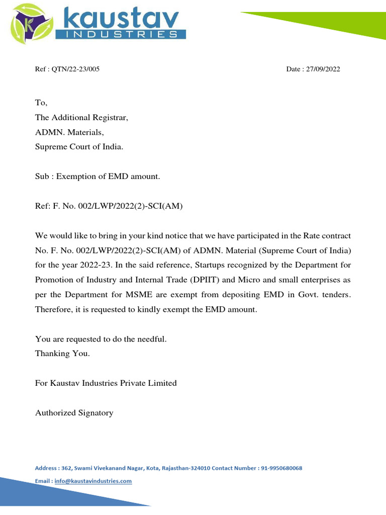Emd Exemption Supreme Court | PDF