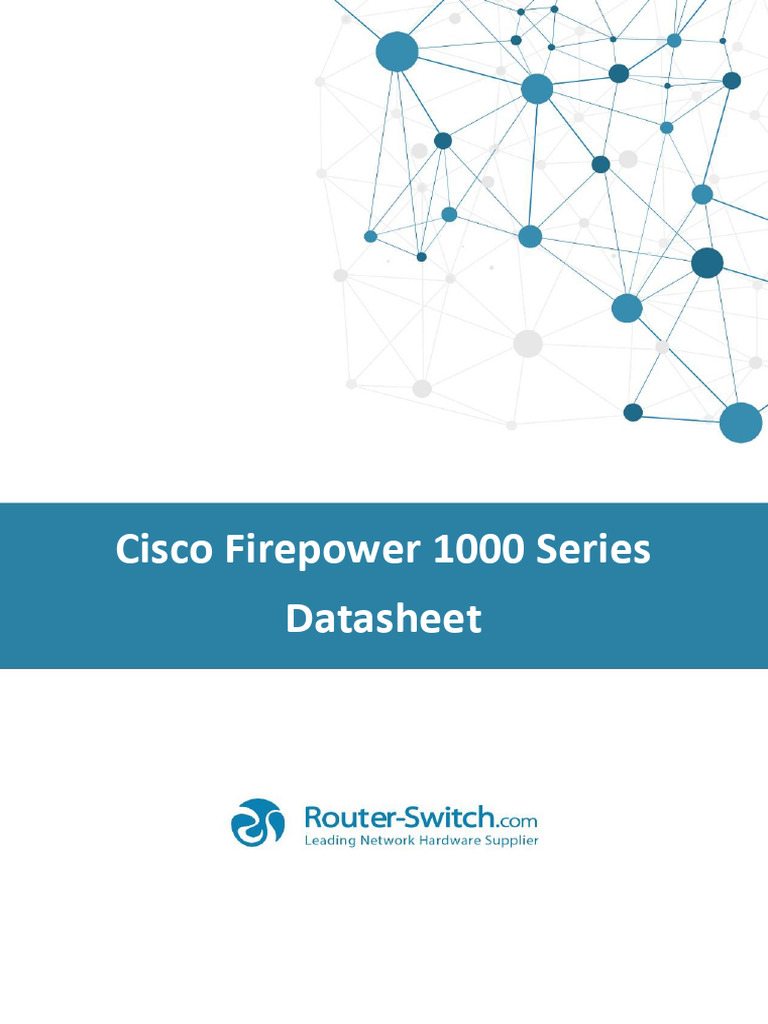 Cisco Firepower 1000 Series Datasheet | PDF | Usb | Computer Network