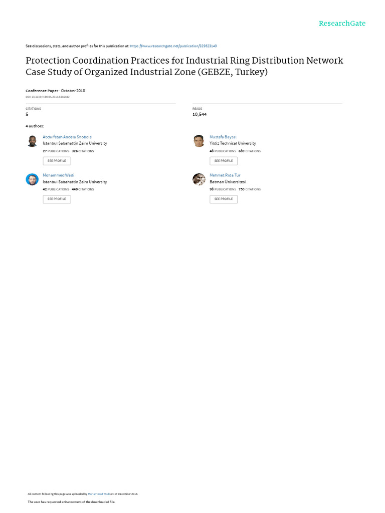Protection Coordination Practices For Industrial Ring Distribution ...