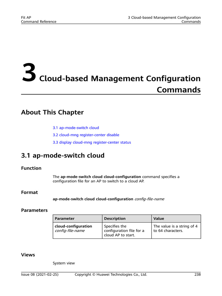 01-03 Cloud-Based Management Configuration Commands | PDF | Cloud Computing | Booting