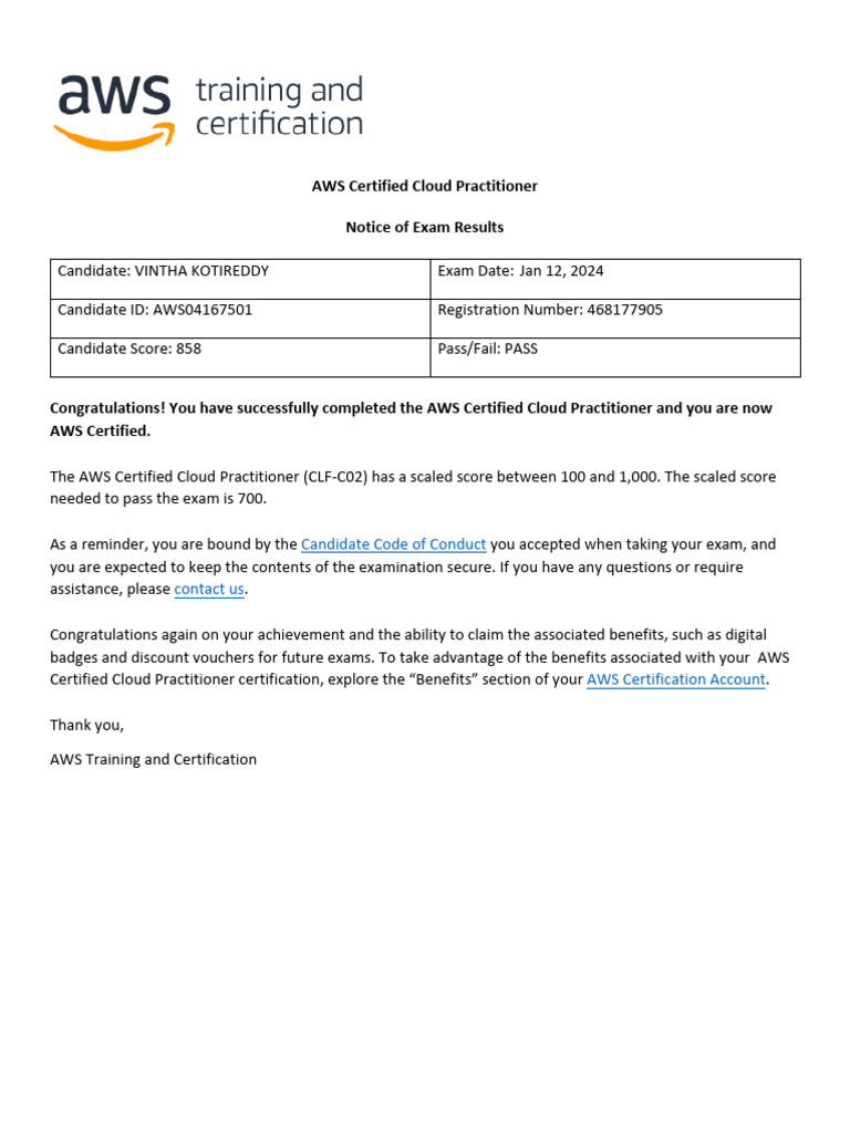 AWS Certified Cloud Practitioner | PDF | Information | Cloud Computing